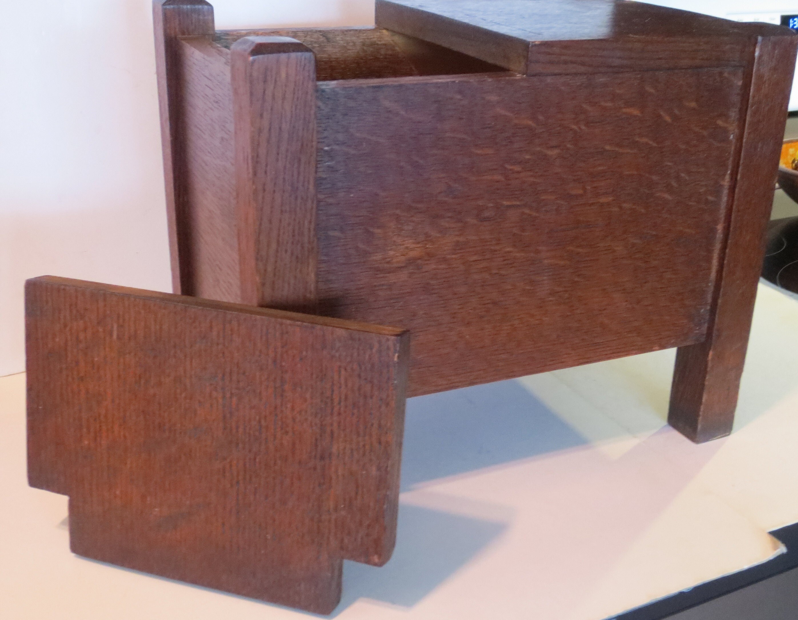 Antique Mission Oak, Stickley Era Wooden Storage Box With Lid - Etsy