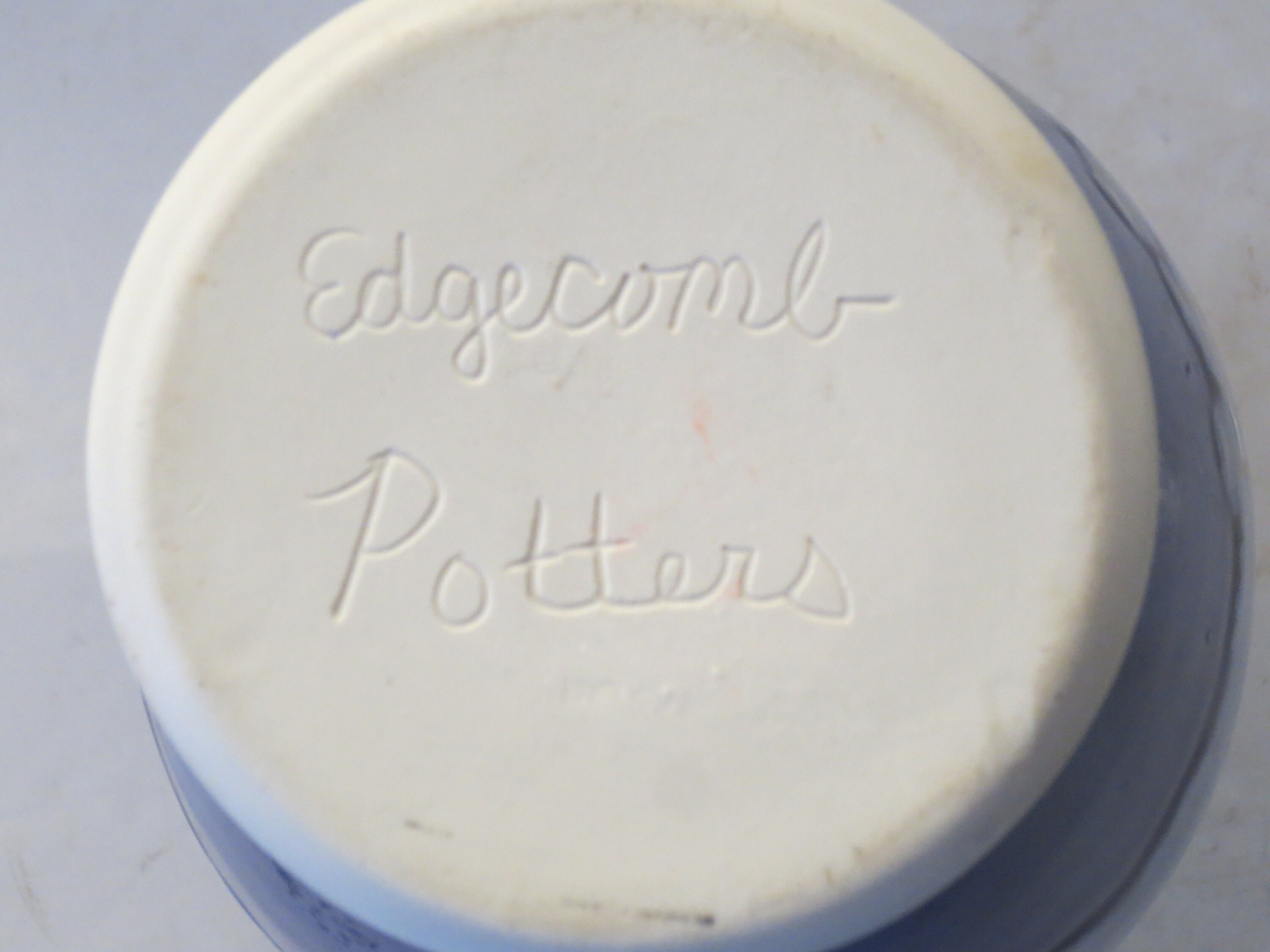 Edgecomb Pottery Maine Blue Drip Glaze Pitcher Excellent | Etsy