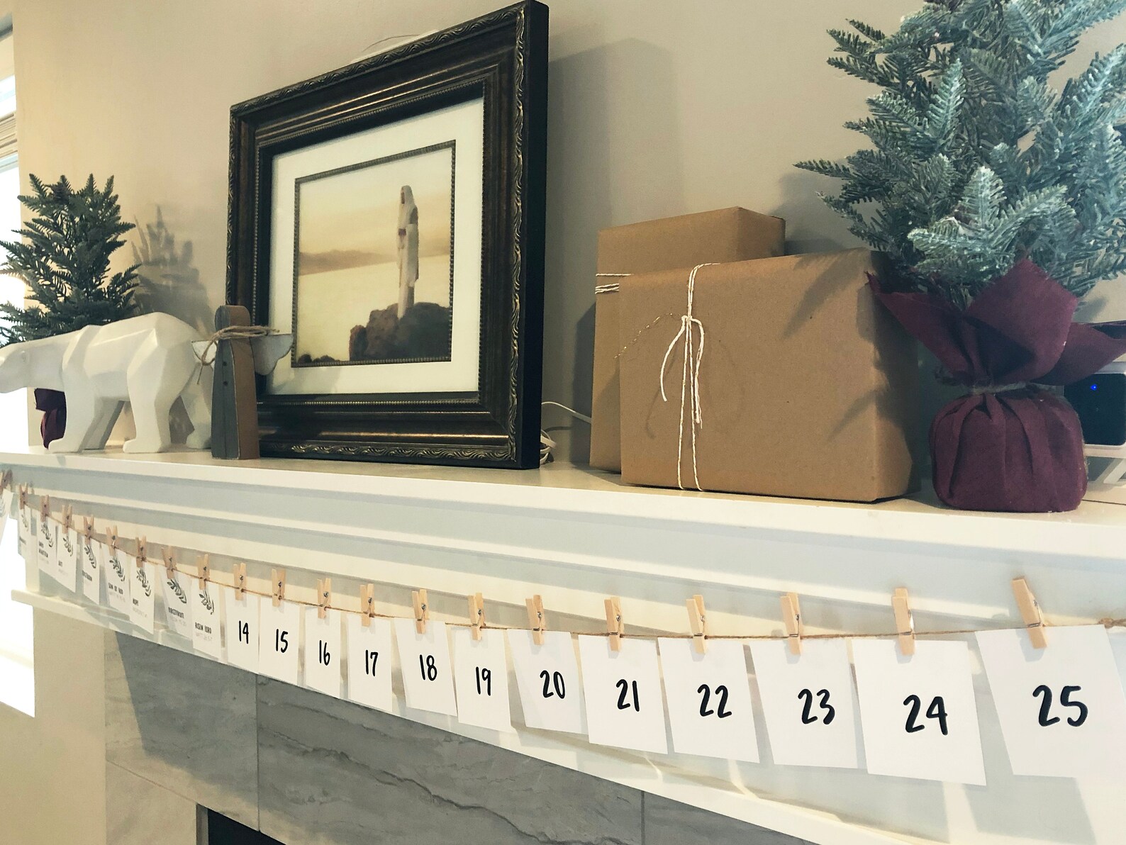 25 Names of Christ Advent Calendar Pennant Banner DIGITAL DOWNLOAD ...