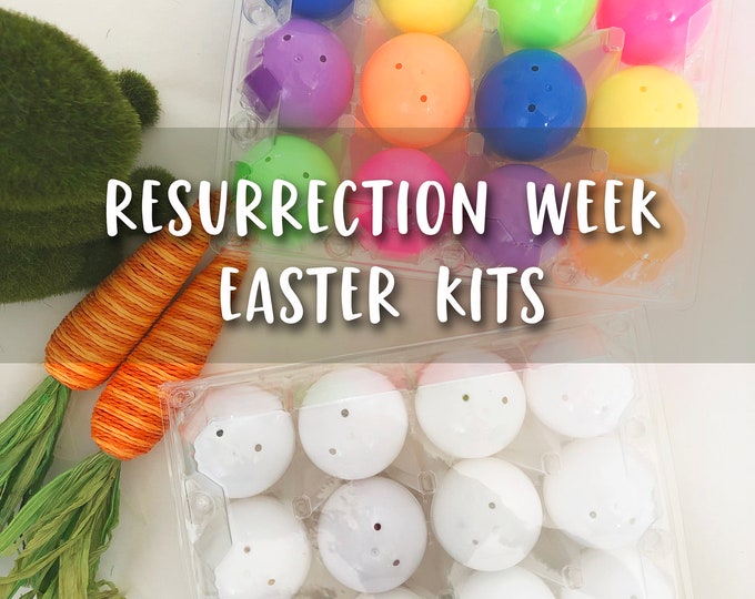 Easter Resurrection Egg Kit - Easter Advent Kit - Easter Gift for Kids ...