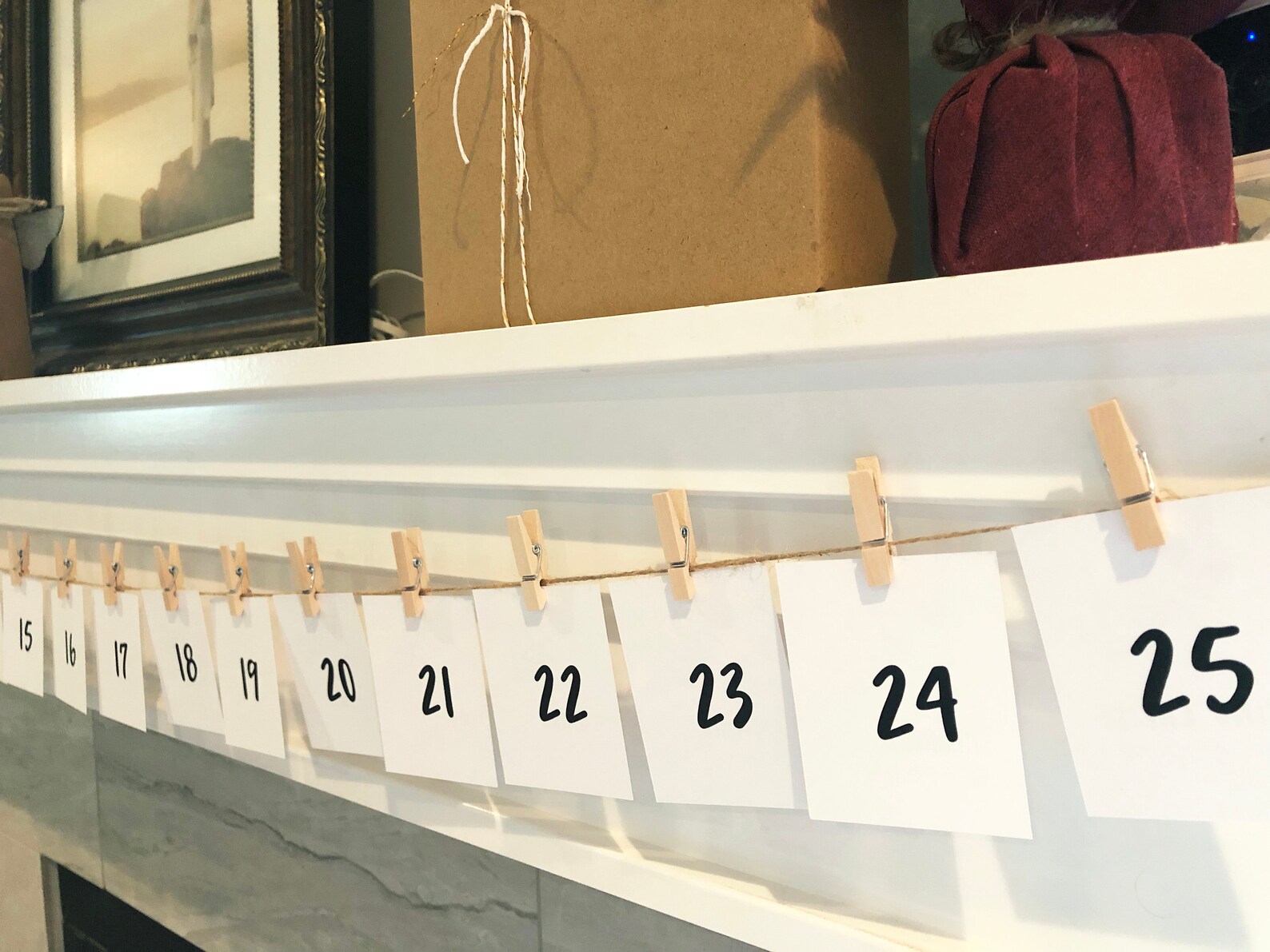 25 Names of Christ Advent Calendar Pennant Banner Christmas - Etsy