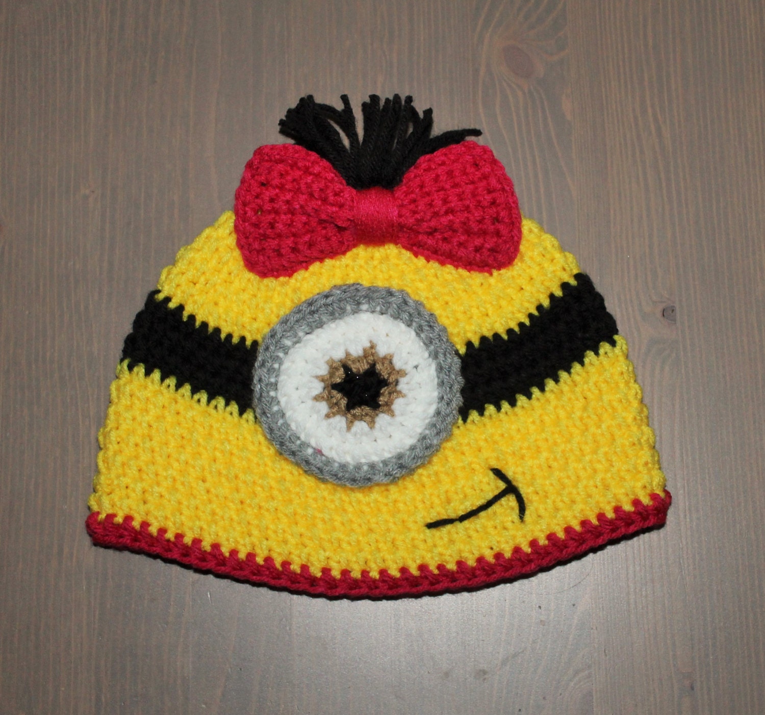 Minion Hats Despicable Me Handmade to Order Newborn to | Etsy