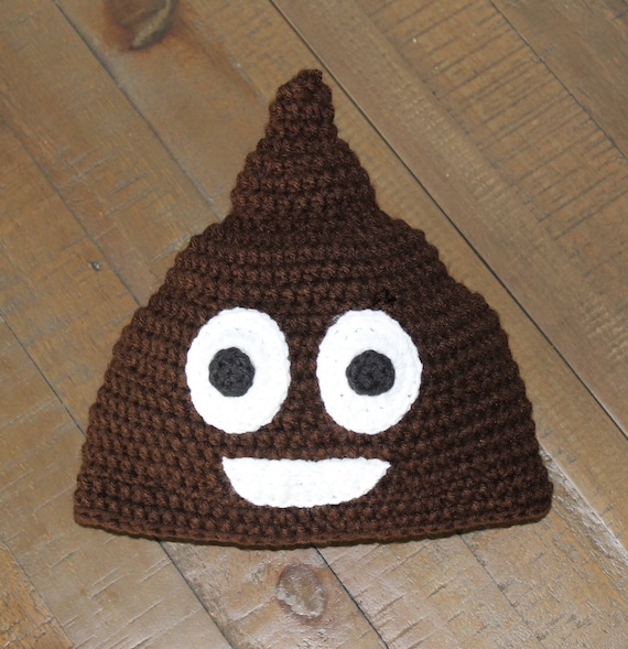Poop Emoji Crochet Hat Handmade to Order Newborn to Adult | Etsy