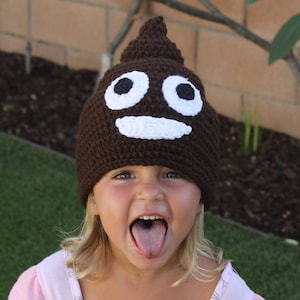 Poop Emoji Crochet Hat - Handmade to Order - Newborn to Adult - Etsy