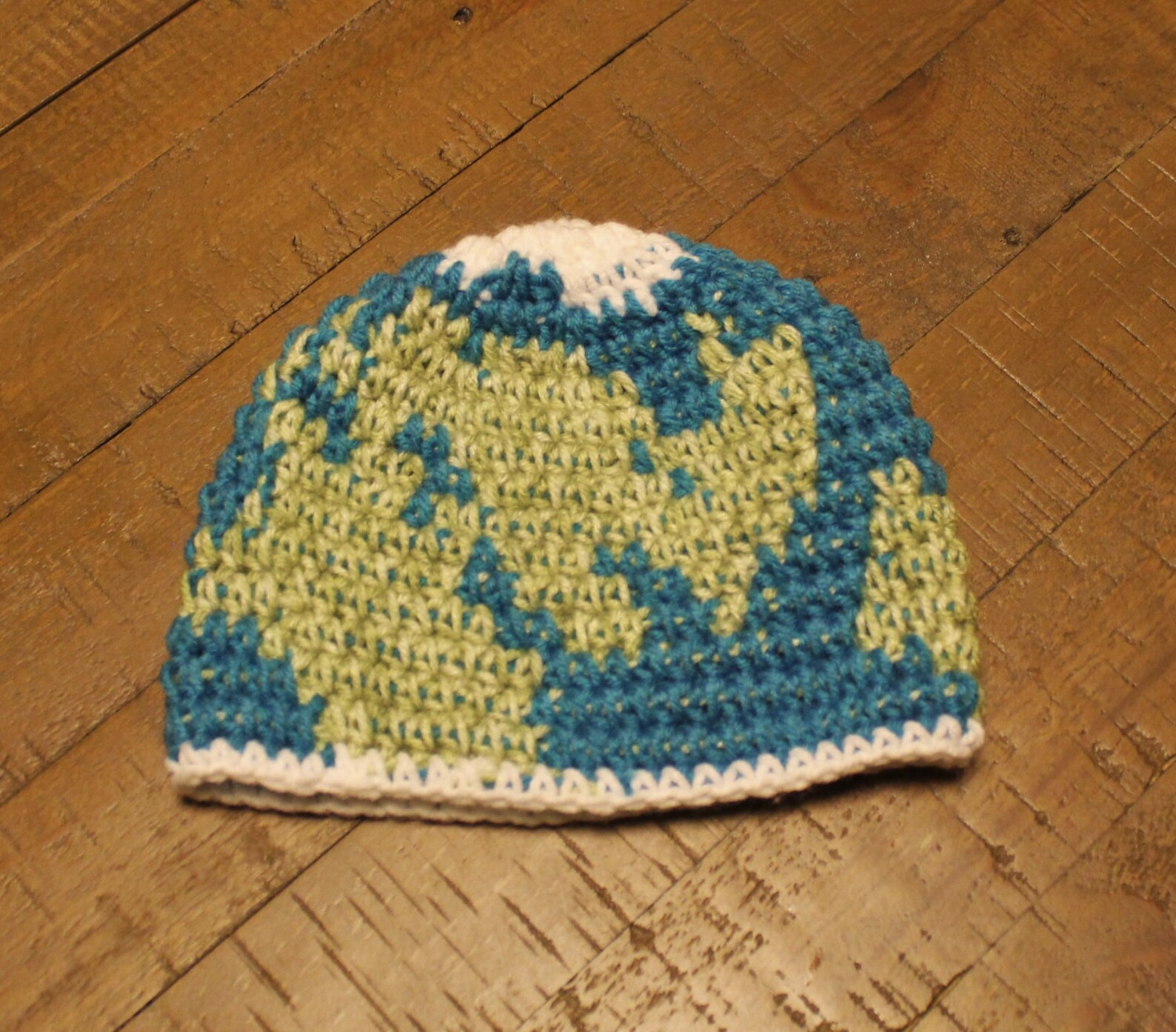 Earth / Globe Hat With Hearts for Special Places Handmade to - Etsy