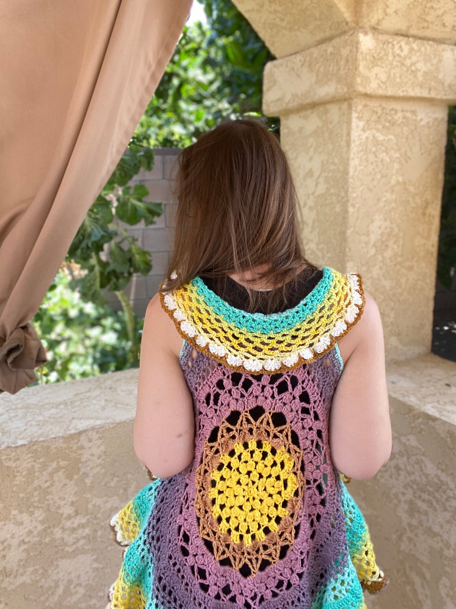 Womens S Vest Mandala Vestbright Mandala Vest Boho Vest | Etsy