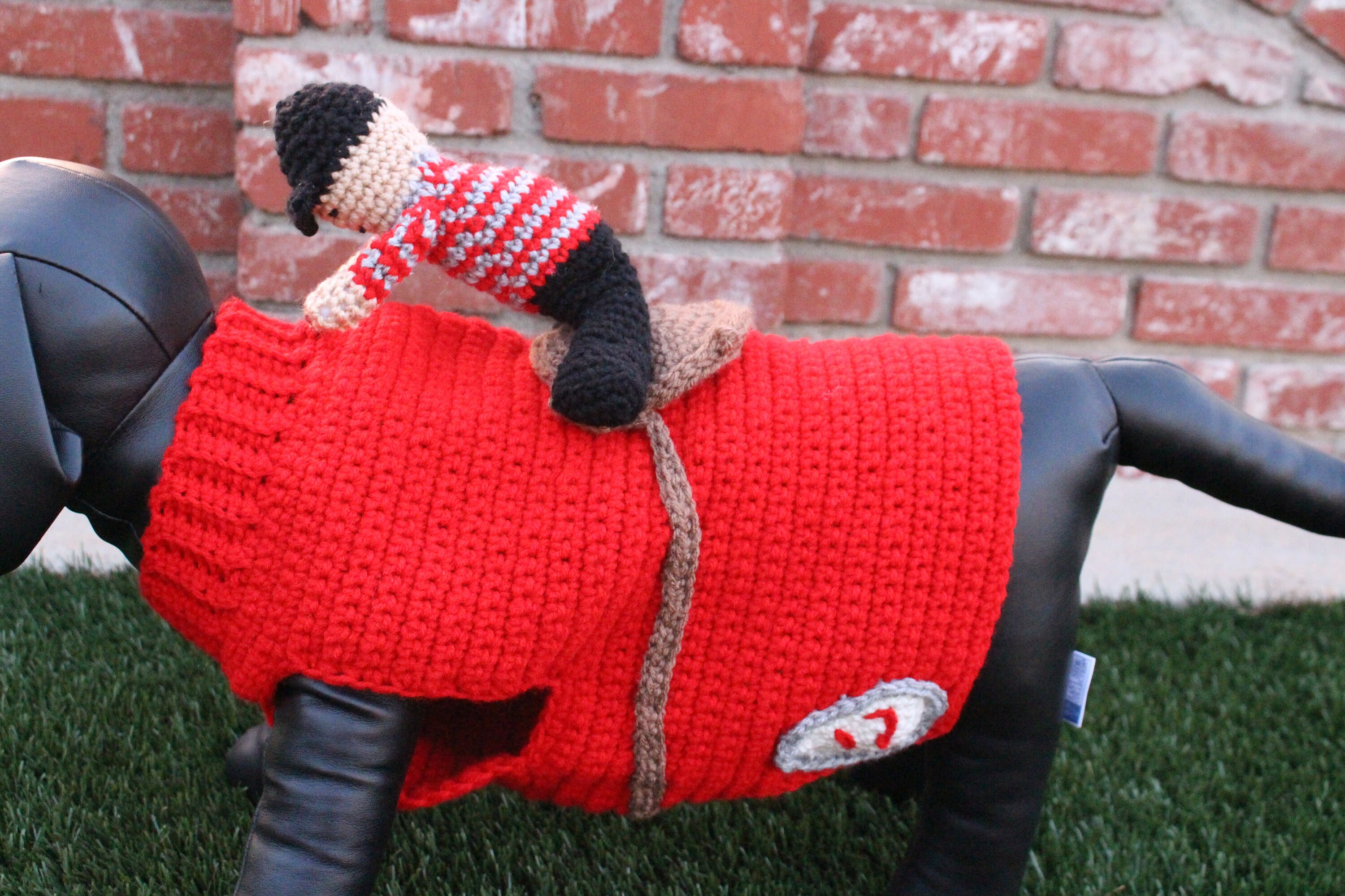 Dog Costume Horse Jockey at Jerald Hunt blog