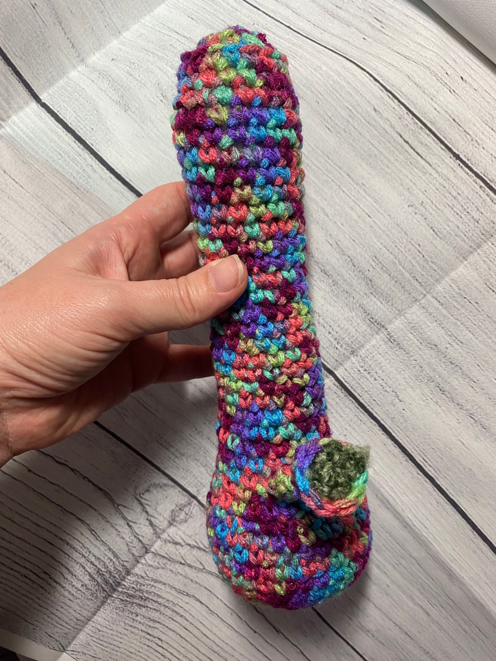 Catnip Bong Kicker, Catnip Crochet, Crochet Cat Kicker, Crocheted Cat ...