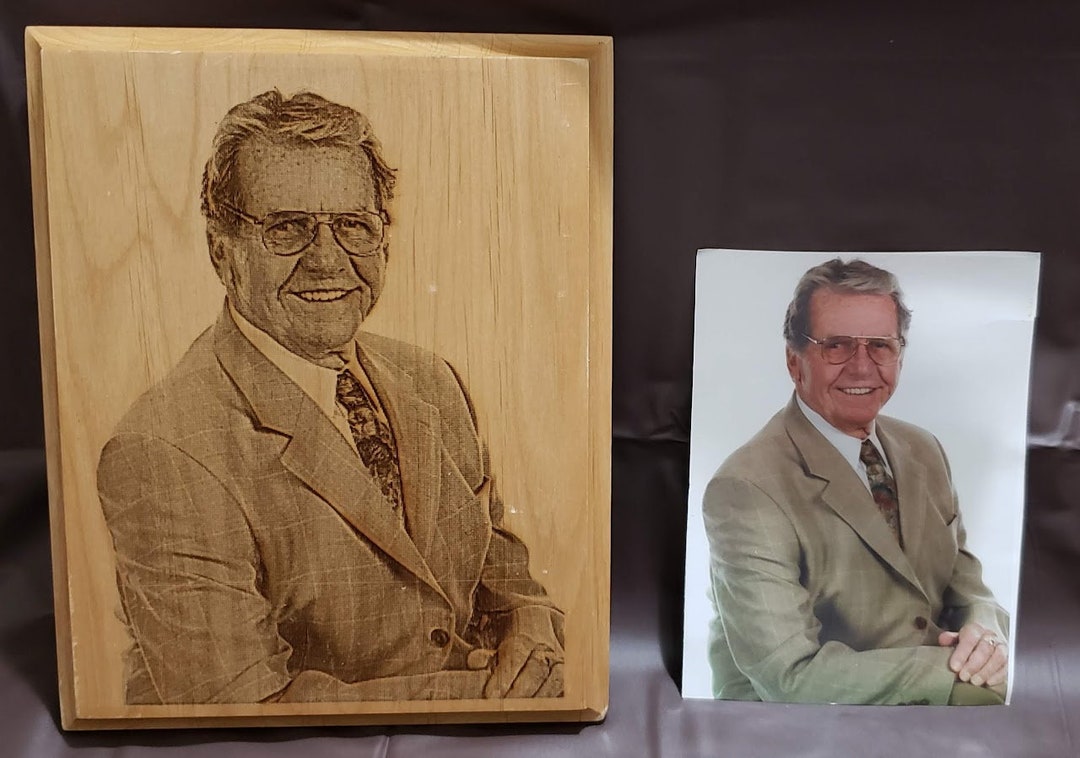 Put Your Photo Here-engraved Wood - Laser Engraved Art - Wood Plaque ...