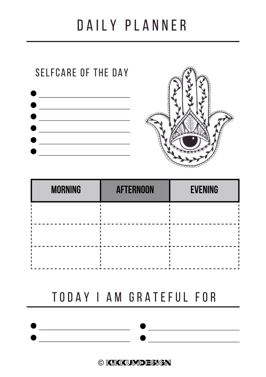 Daily Planner , Printable Planner, Digital Daily Planner, to Do List ...