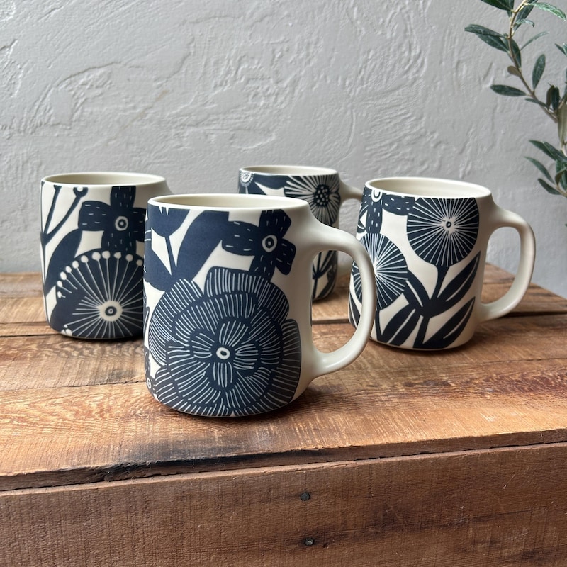 Floral Pottery Travel Mug - Etsy