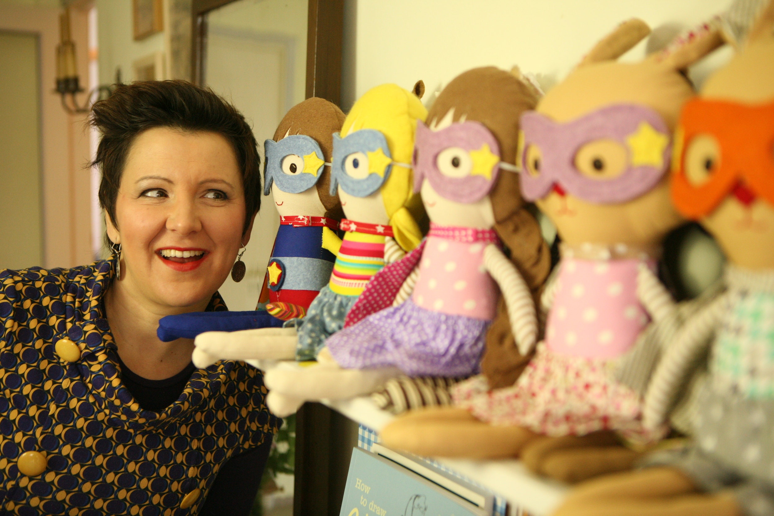 Superhero Girl Rag Doll With Superhero Mask and Cape Fabric - Etsy