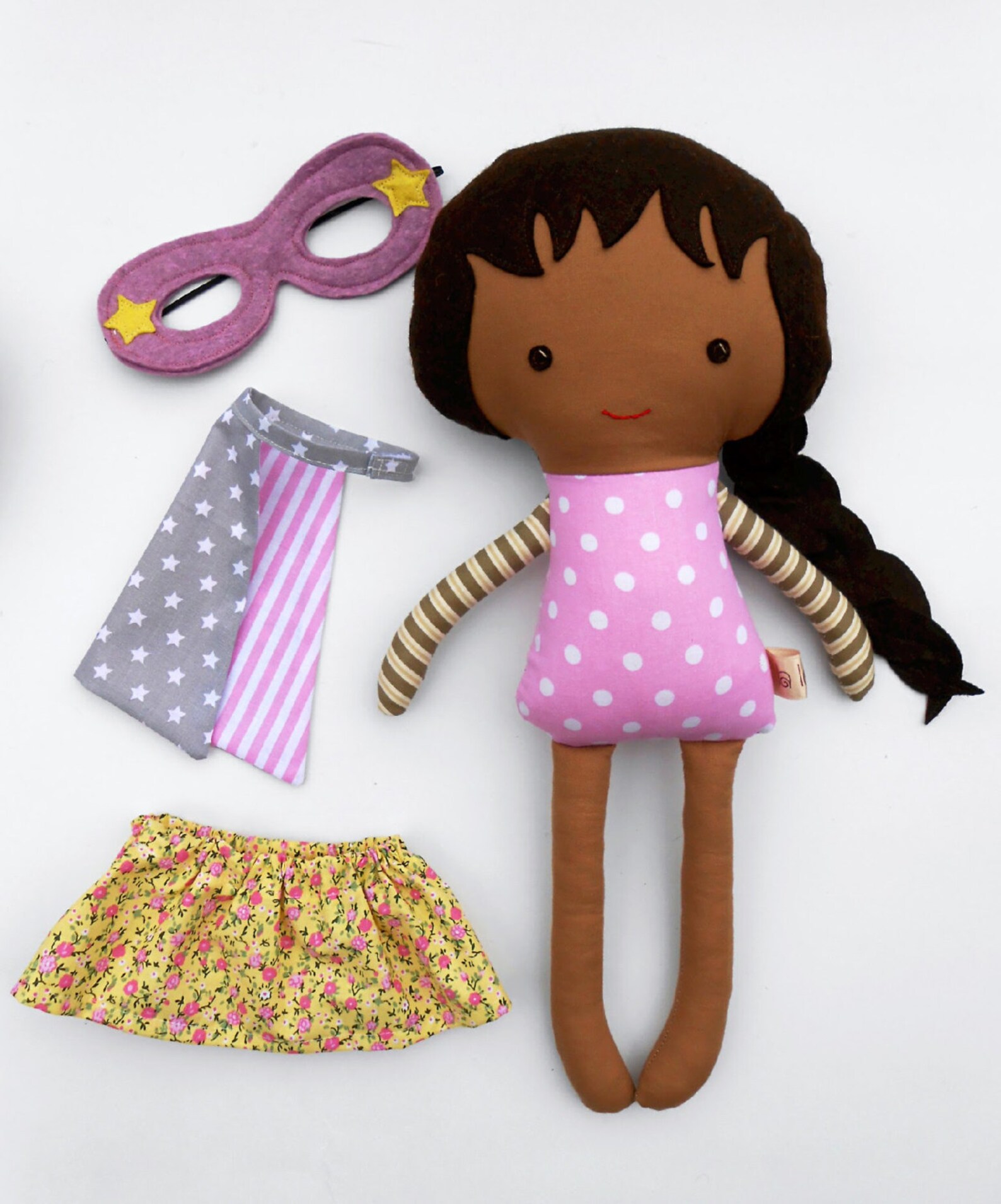 Superhero Black Girl Rag Doll African American Rag Doll Ideal - Etsy