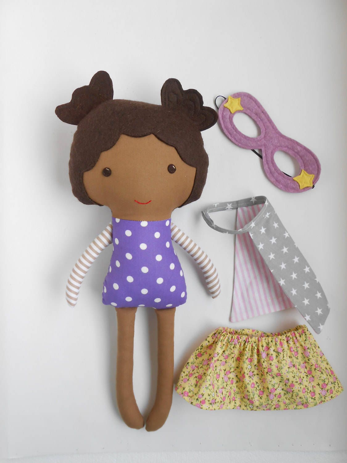 African-american Black Superhero Girl Rag Doll Black Lives | Etsy