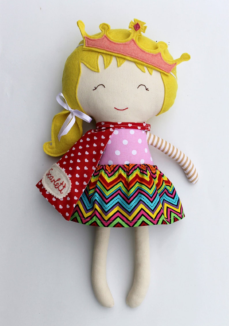 Rag Doll Toy Princess Handmade Fabric Doll Clothing Toddler Girl Gift ...