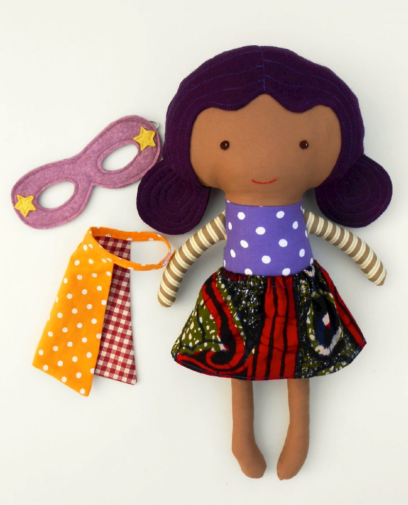 AFRICAN AMERICAN black superhero girl doll black lives matter | Etsy