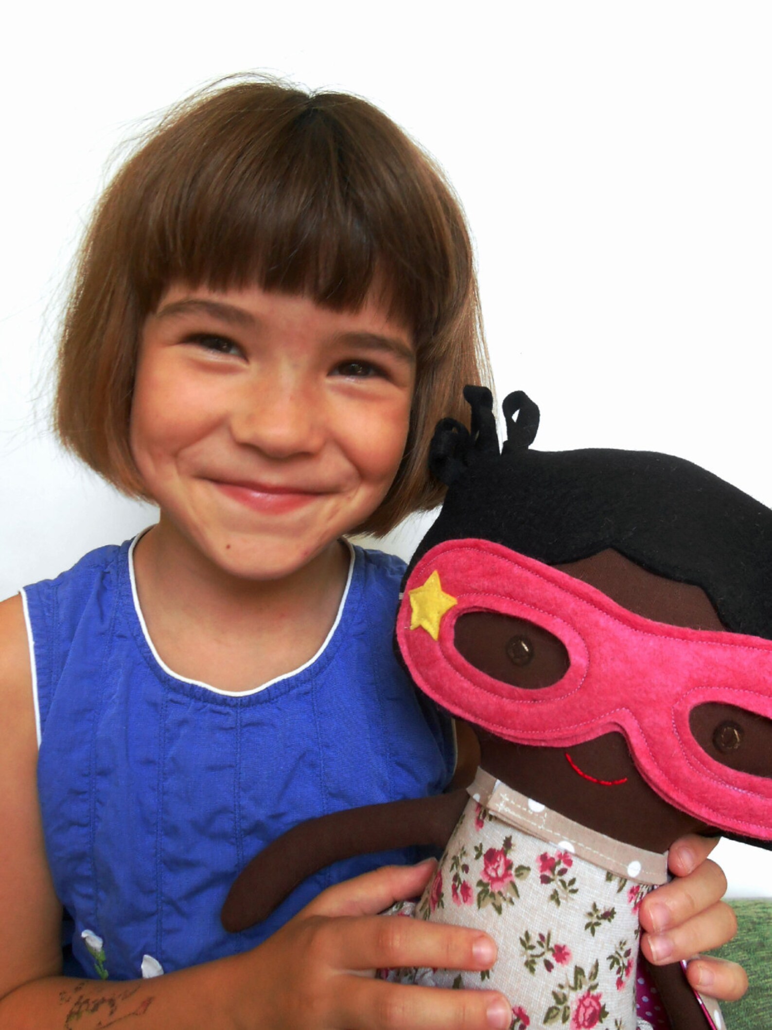 Black super hero girl rag doll superhero fabric doll black | Etsy