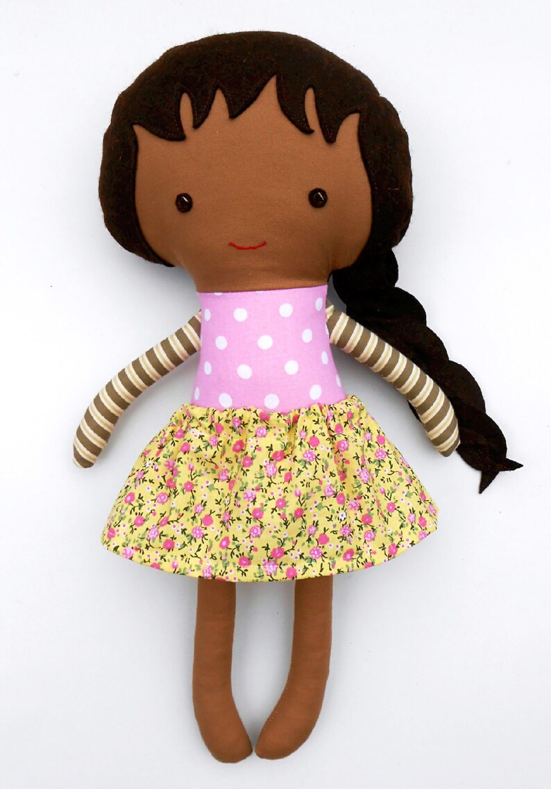 Superhero black girl rag doll african american rag doll ideal | Etsy