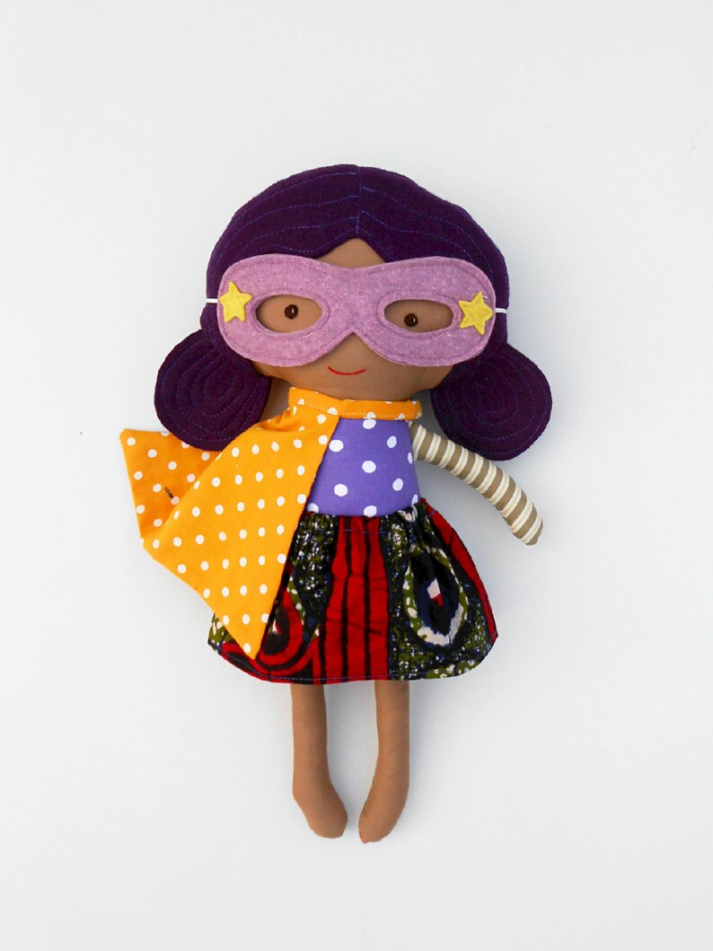 AFRICAN AMERICAN black superhero girl doll black lives matter | Etsy