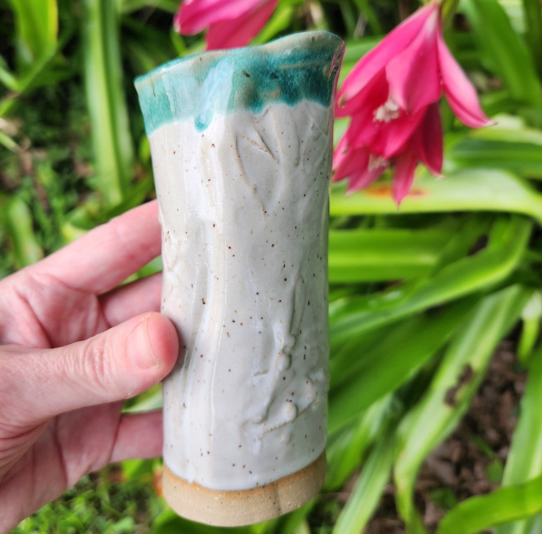 Ceramic Wrap Vase 5.5 Inch, Natural Texture Flower Vase, Anniversary ...