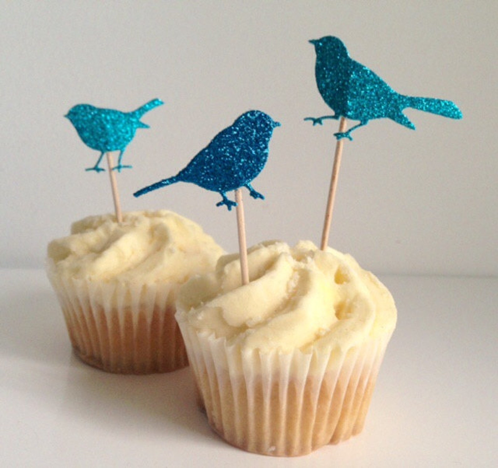 Bird Party Cupcake Toppers Birthday Wedding Party or Baby | Etsy