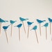 Bird Party Cupcake Toppers, Birthday, Wedding Party or Baby Shower - Etsy