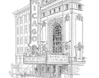 Chicago Theater | Etsy