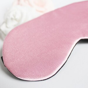 Pink Satin Eye Sleep Mask - Soft Night Sleep Eye Pillow - PJ Spa Party ...