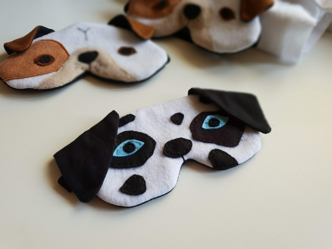 Dalmatian Eye Sleep Mask - Animal Mask - Dog Plush Soft Eye Pillow ...