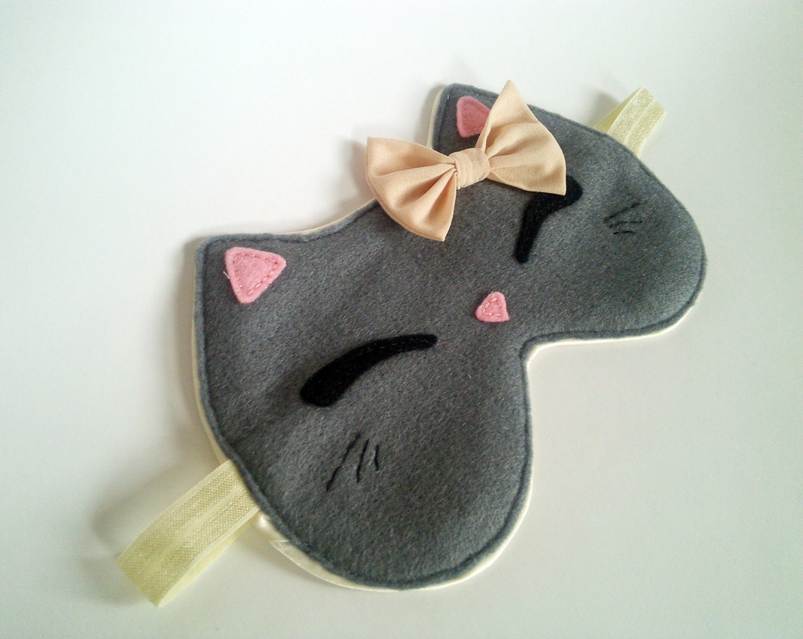 Cat Eye Sleep Mask Cute Kawaii Kitty Sleep Mask Plush Cat - Etsy