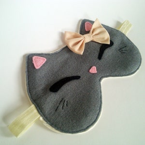 Cat Eye Sleep Mask Cute Kawaii Kitty Sleep Mask Plush Cat - Etsy