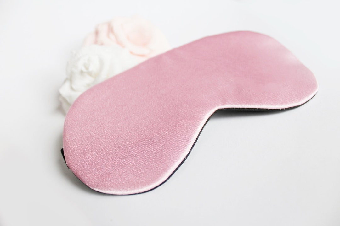 Pink Satin Eye Sleep Mask - Soft Night Sleep Eye Pillow - PJ Spa Party ...