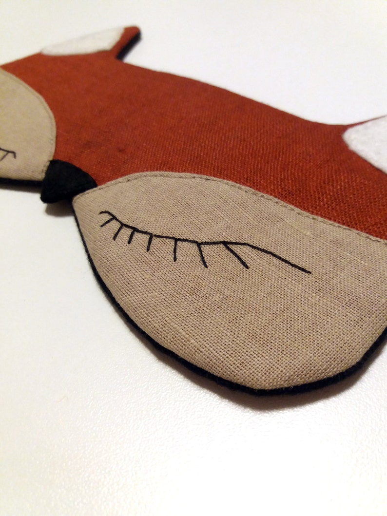 Fox Eye Sleep Mask Cute Kawaii Fox Sleep Mask Plush Fox - Etsy