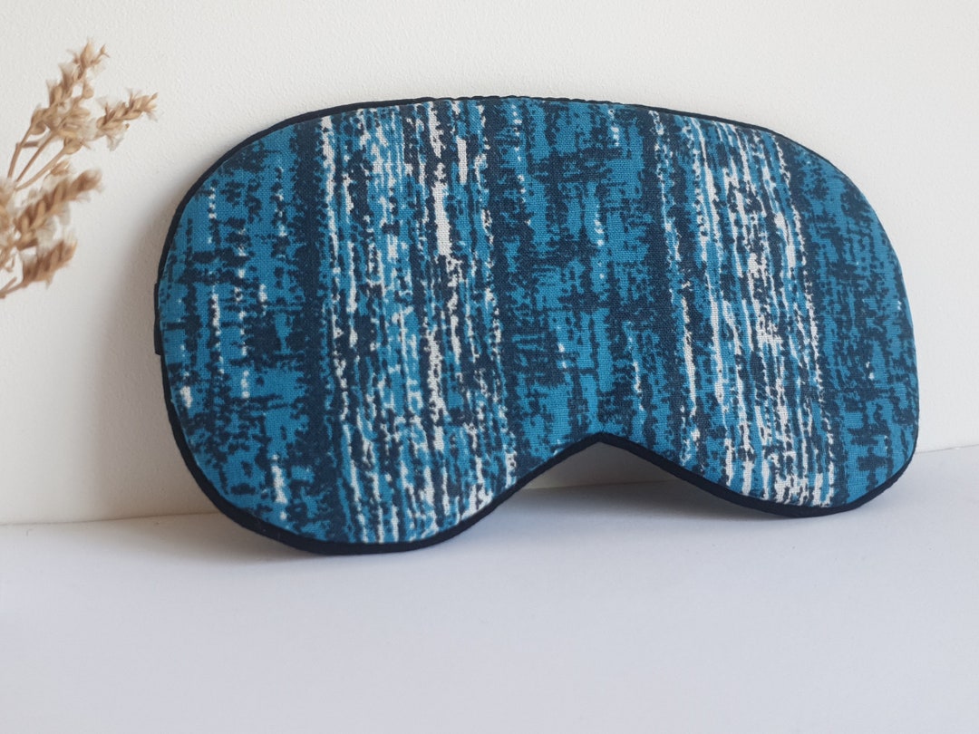 Blue Eye Sleep Mask - Night Mask Eye Pillow - Soft Organic Blindfold ...