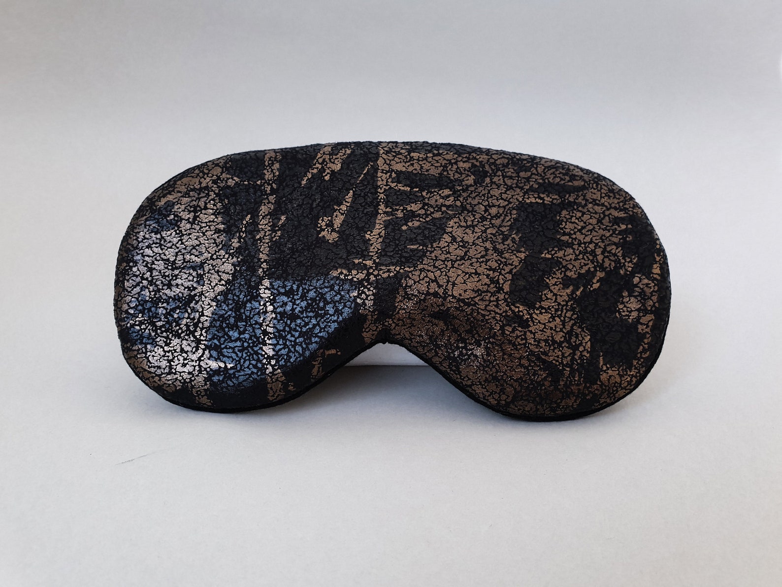 Black Eye Sleep Mask - Mettalic Copper Eye Pillow - Men Comfy Nightwear ...