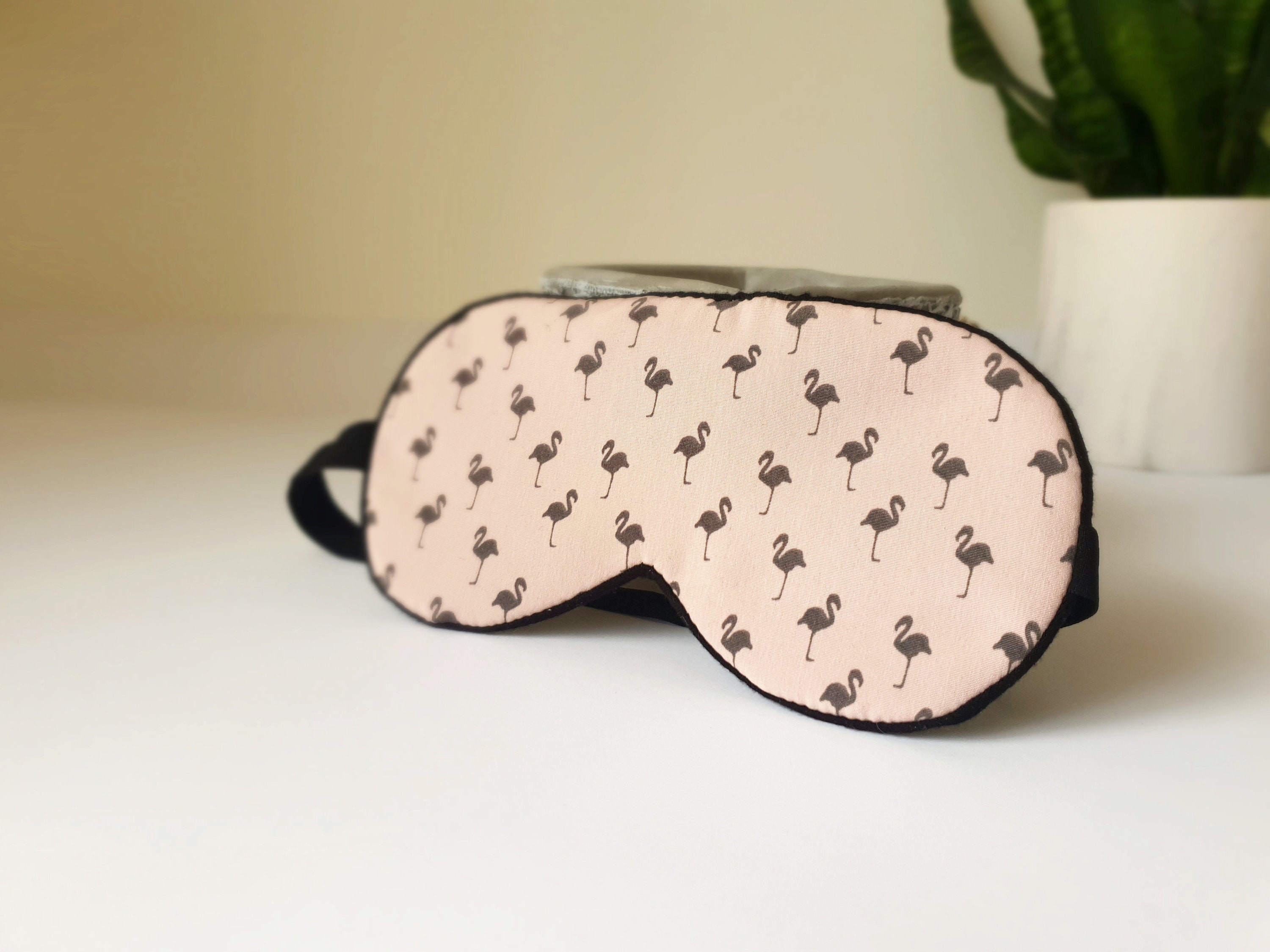 Pink Flamingo Eye Mask Eye Sleep Mask Organic Cotton Eye | Etsy