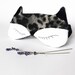 Gray Cat Eye Sleep Mask - Cute Sleep Mask - Plush Soft Eye Pillow ...