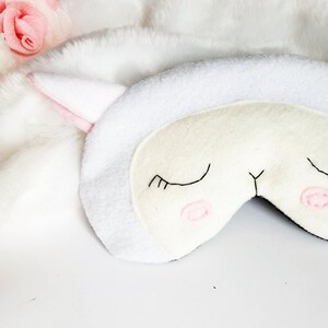 Sheep Cute Eye Sleep Mask - Animal Masks - White Sheep Plush Soft Eye ...