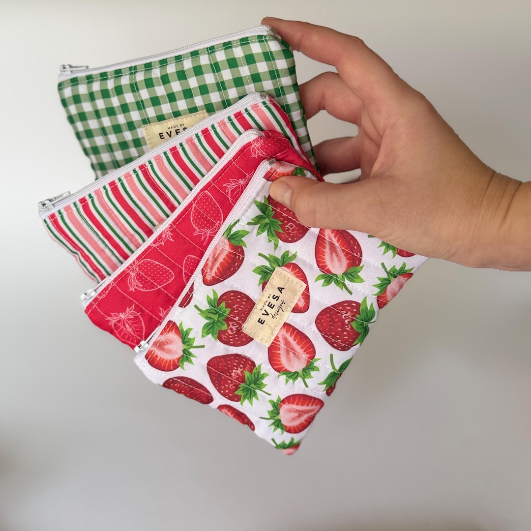 Mini Pouch Wallet, Quilted Coin Key Bag, Small Card Holder, Cosmetic ...