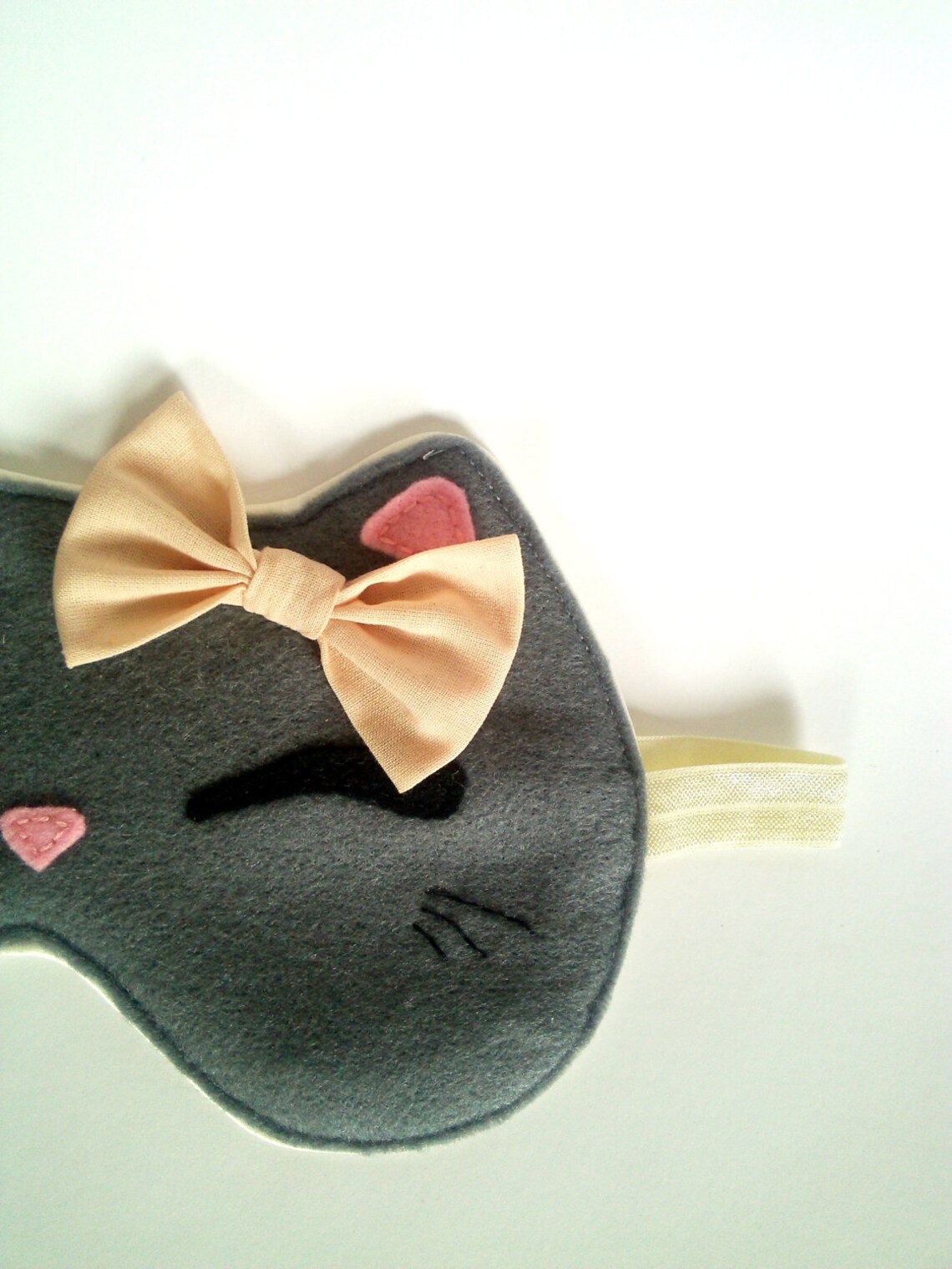 Cat Eye Sleep Mask Cute Kawaii Kitty Sleep Mask Plush Cat - Etsy