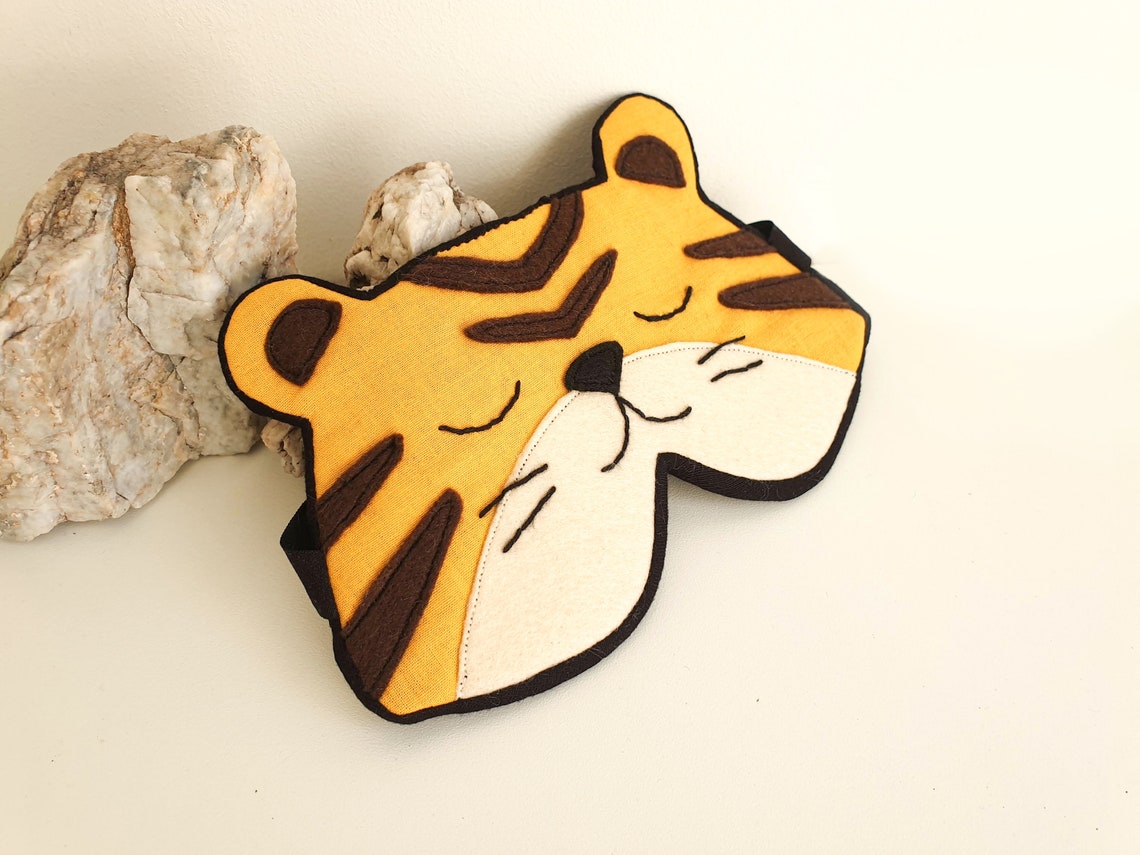Tiger Eye Sleep Mask Safari Animal Pj Mask Organic Soft - Etsy