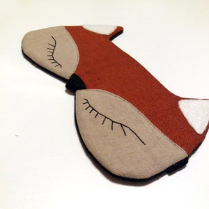 Fox Eye Sleep Mask Cute Kawaii Fox Sleep Mask Plush Fox - Etsy