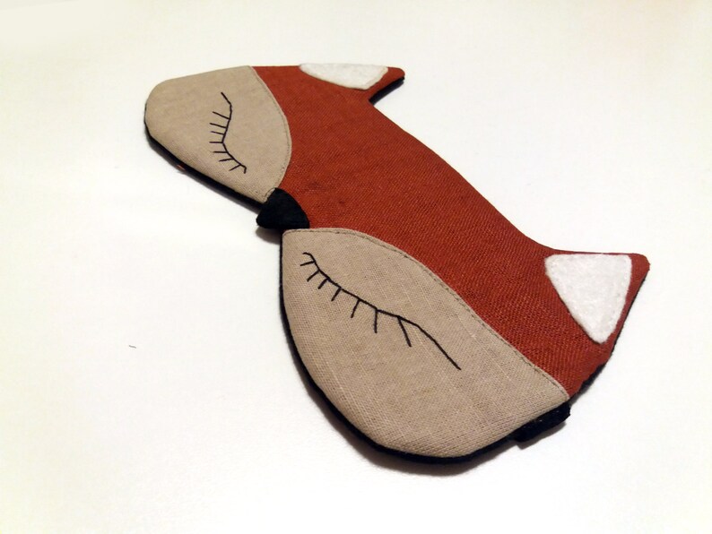 Fox Eye Sleep Mask Cute Kawaii Fox Sleep Mask Plush Fox - Etsy
