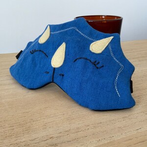 Dinosaur Eye Sleep Mask - Triceratops Sleep Mask - Linen Eye Pillow ...