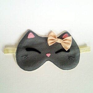 Cat Eye Sleep Mask Cute Kawaii Kitty Sleep Mask Plush Cat - Etsy