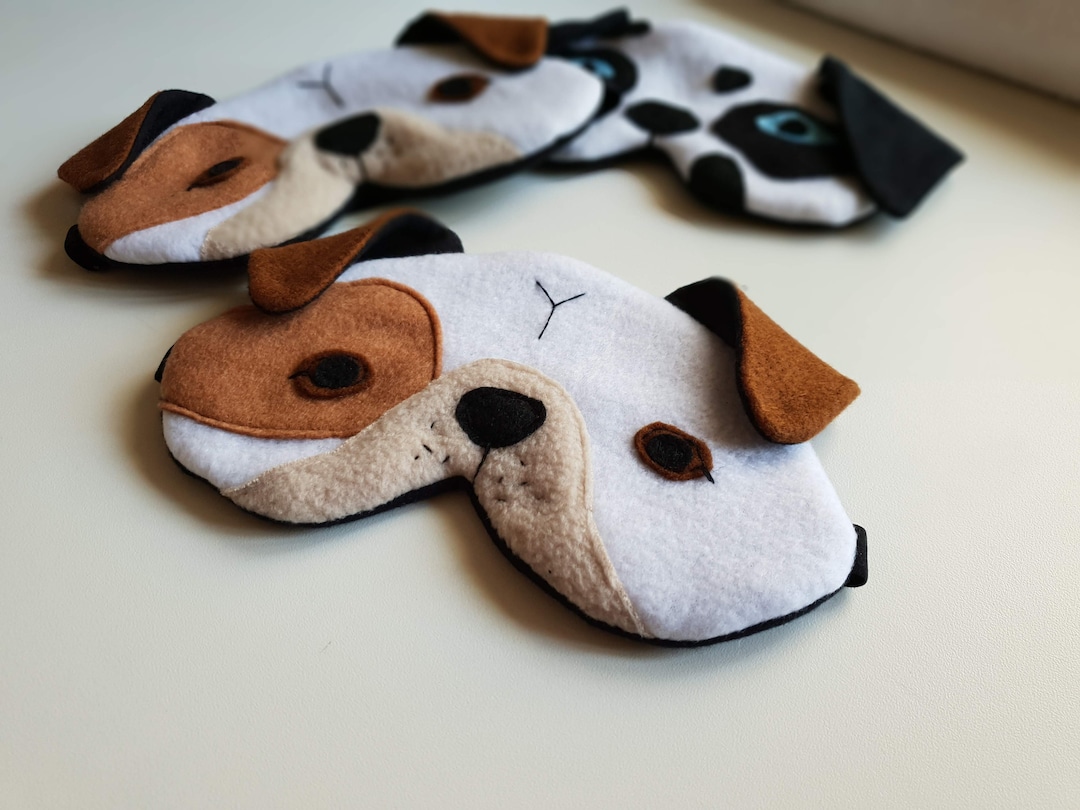 English Bulldog Eye Sleep Mask - Personalized Gift - Animal Mask - Dog ...