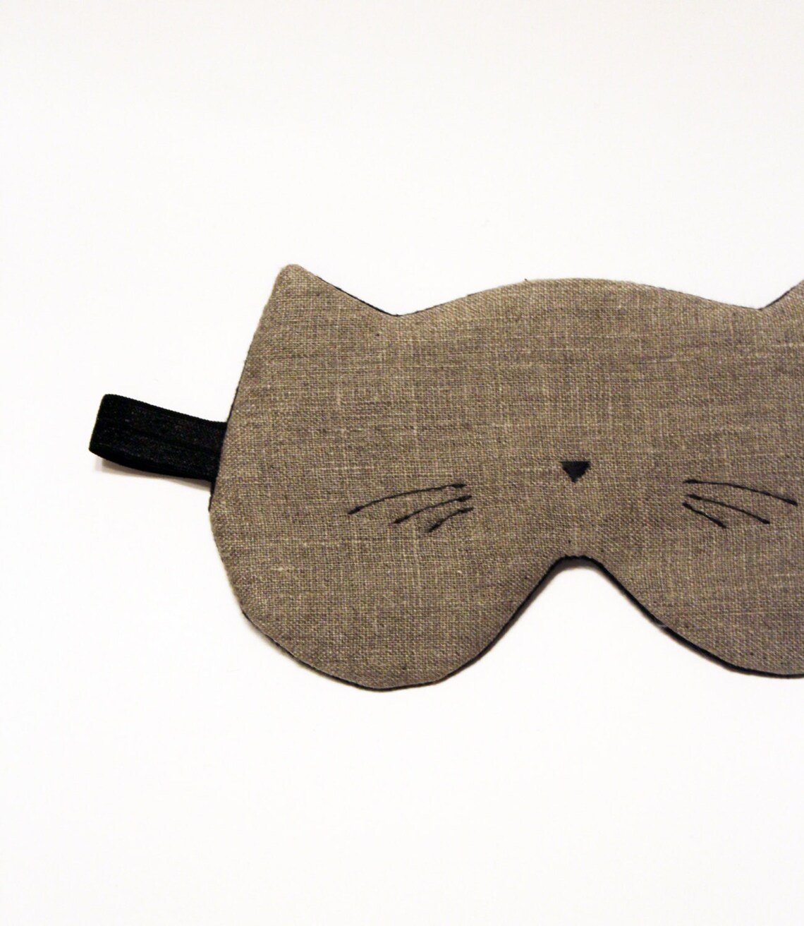 Linen Cat Sleep Mask Organic Cat Night Eye Mask Soft | Etsy