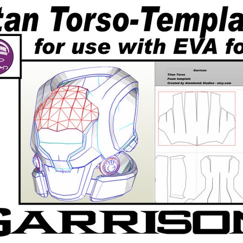 Hunter Helmet 'custom'. Template for EVA Foam .pdf - Etsy