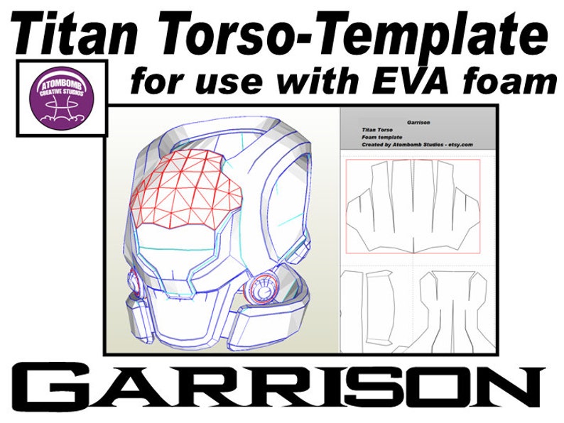 Titan Torso Armour. 'garrison' Template for EVA Foam .pdf File and .pdo ...