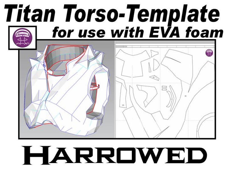 Titan Torso Armour. 'harrowed' Template for EVA Foam .pdf File and .pdo ...